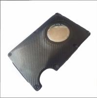 China Carbon Fiber Airtag Anti-RFID Card Holder with RFID Blocking Technology for sale