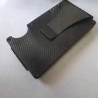 China Carbon Fiber Airtag Anti-RFID Card Holder with RFID Blocking Technology for sale