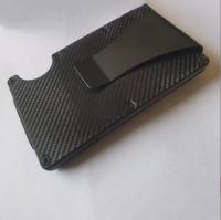 China Carbon Fiber Airtag Anti-RFID Card Holder with RFID Blocking Technology for sale