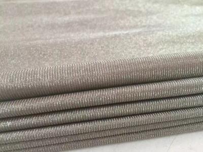 China 100% Silver Fiber Knit Anti Electromagnetic Radiation Fabric for EMF Clothing 1.5M Width for sale
