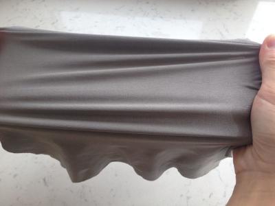 China Two-Way Stretch Silver Fiber Spandex Fabric Anti Electromagnetic Radiation 80% Shielding for sale