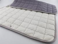 China Anti EMF Baby Grade A Cotton Silver Earthing Bed Pad Custom Size Grounding Sheet for sale
