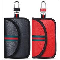 China RFID Signal Blocking Car Key Pouch Anti Spy Faraday Bag for Keyless Entry Protection for sale