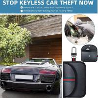 China RFID Signal Blocking Car Key Pouch Anti Spy Faraday Bag for Keyless Entry Protection for sale