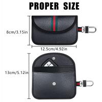 China RFID Signal Blocking Car Key Pouch Anti Spy Faraday Bag for Keyless Entry Protection for sale