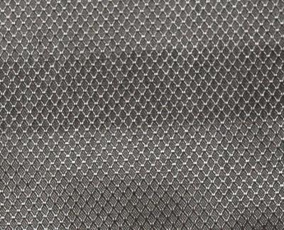 China EMF Protection Silver Fiber Conductive Fabric Diamond Lattice 100% X-Static for sale