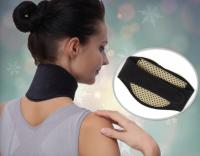 China Far-Infrared Tourmaline Self-Heating Anion Health Care Neck Belt L Size Black for sale