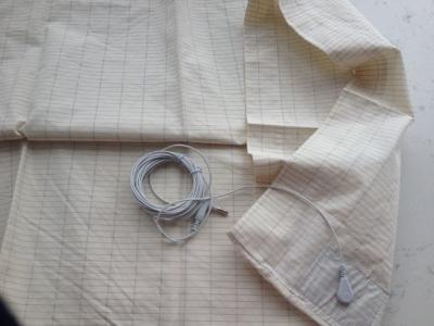 China X-Static Conductive Fabric for Earthing Grounding Sheet Antibacterial Antistatic 1.5m Width for sale
