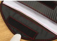 China RFID Blocking Anti Electromagnetic Carbon Fiber Pouch 19x10cm 75dB Shielding for sale