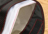 China RFID Blocking Anti Electromagnetic Carbon Fiber Pouch 19x10cm 75dB Shielding for sale