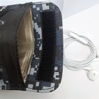 China RF Shielding Faraday Phone Case Pouch 12x20.5cm 75dB Attenuation for sale