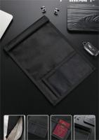 China Anti Electromagnetic Radiation Translucent RFID Shielding Tablet Bag 32.5x23cm with Velcro for sale