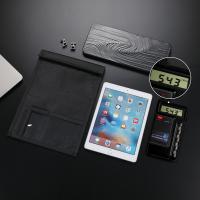 China Anti Electromagnetic Radiation Translucent RFID Shielding Tablet Bag 32.5x23cm with Velcro for sale