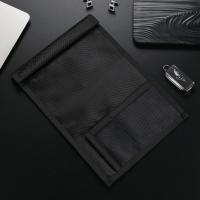 China Anti Electromagnetic Radiation Translucent RFID Shielding Tablet Bag 32.5x23cm with Velcro for sale