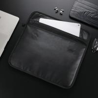 China EMF Shielding Anti RFID Anti Spy PU Laptop Bag 37x26cm 75dB Attenuation for sale