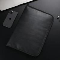 China EMF Shielding Anti RFID Anti Spy PU Laptop Bag 37x26cm 75dB Attenuation for sale
