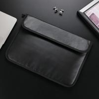 China EMF Shielding Anti RFID Anti Spy PU Laptop Bag 37x26cm 75dB Attenuation for sale
