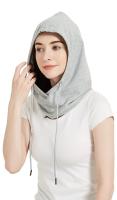 China silver fabric lining emf shielding hood with neck protection for sale