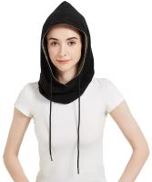 China silver fabric lining emf shielding hood with neck protection for sale
