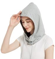 China silver fabric lining emf shielding hood with neck protection for sale