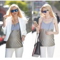 China Silver Fiber EMF Protection Maternity Dress 60dB Radiation Shielding for Pregnancy for sale