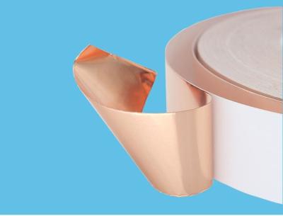 China EMI Shielding Conductive Copper Foil 0.05mm-0.15mm Single Double Side Conductive for sale