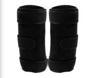 China Far Infrared Anion Tourmaline Self Heating Knee Protective Belt L XL Black Blue for sale