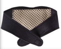 China Far-Infrared Tourmaline Self-Heating Anion Health Care Neck Belt L Size Black for sale