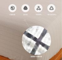 China Silver Organic Cotton Earthing Bed Sheet Grounding Fitted Sheet 95% Cotton 5% Silver Fiber for sale
