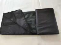China Conductive Carbon Leather Grounding Earthing Mattress Cover Antibacterial Black Half Double Custom for sale