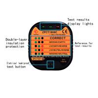 China Universal Earthing Socket Tester for US UK EU Standards Circuit Grounding Tester for sale