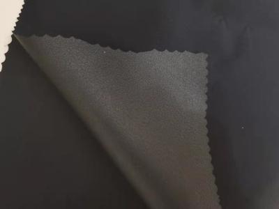China Graphene PU Fabric for Touch Screen Gloves Soft Thin 0.3mm 100% Cotton Lining for sale