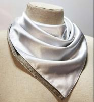 China Anti EMF Kerchief Thyroid Protection 48cm 90cm Silver Plated Fabric 55 65dB Shielding for sale