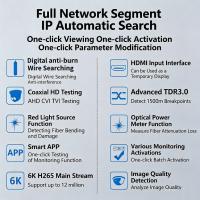 China IPCX 7-Inch 6K H.265 Main Stream 8MP Coax HD Dual Gigabit TDR Breakpoint Anti-Burn Wire Tracing HDMI Multi-Power CCTV Tester for sale