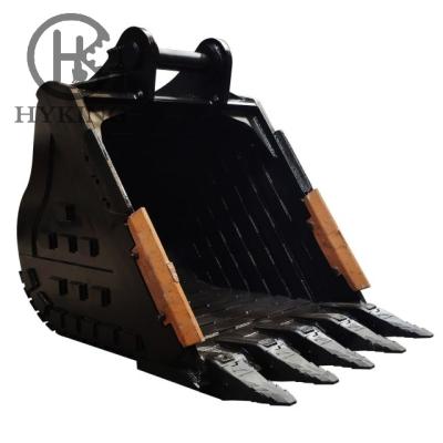China Heavy Duty Hydraulic Excavator Bucket with 4m³ Capacity and High Quality Bucket Tooth for 70ton Excavators for sale
