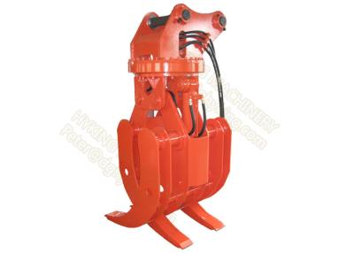 China 360 Degree Excavator Rotating Grapple , Hydraulic Rock Grab For Excavators Doosan DX225 for sale