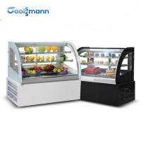 China LED Indoor Cake Display Showcase , Supermarket Glass Bread Display Cabinet for sale