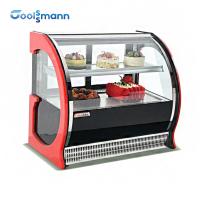 China Hollow Glass Pastry Display Cooler Supermarket Bread Bakery Case Cabinet Refrigerator for sale