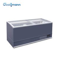 China Automatic Defrost Supermarket Island Freezer Combined Display Chest Refrigerator for sale