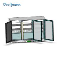China Ventilated Cooling Backbar Cooler Digital Thermostat Commercial Sliding Door Fridge for sale