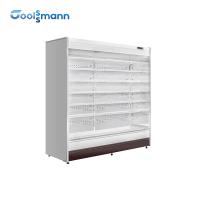 China Open Refrigerated Display Case , 915 * 820 * 1930mm Air Curtain Cold Display Cabinet for sale