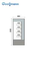 China LED Multideck Open Chiller for sale