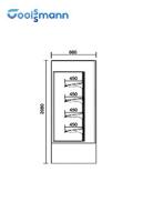 China LED Multideck Open Chiller for sale
