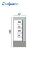 China Vegetable Freezer Display Case for sale