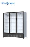 China Upright 680L Drink Display Fridge 220V 50HZ Self Closing Glass Door Cooler for sale