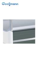 China Curved Glass Deli Display Refrigerator for sale