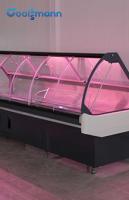 China Curved Glass Deli Display Refrigerator for sale