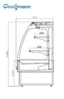 China Upright Vegetable Chiller Refrigerator for sale