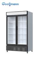 China Automatic Defrosting Glass Drinks Fridge for sale