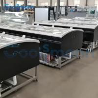 China ETL Gas Station & Mini Store Two Sides Open Island Freezer for sale